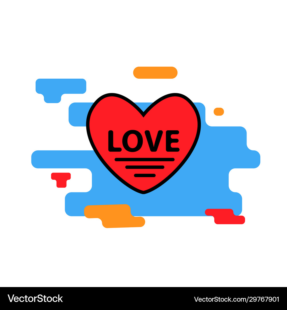 Heart red icon trendy modern concept Royalty Free Vector