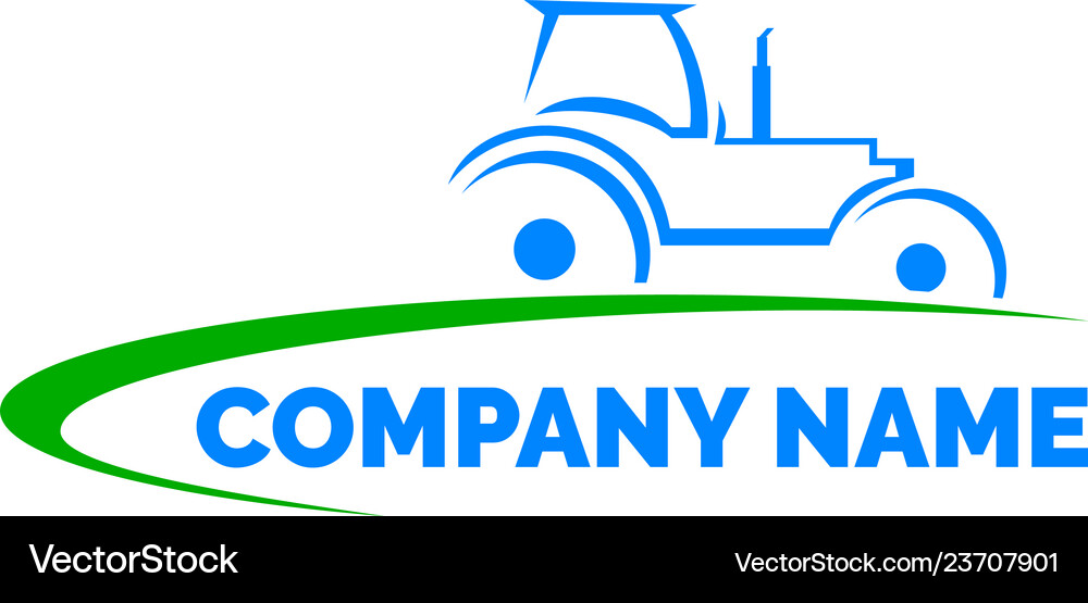 Tractor logo design Royalty Free Vector Image - VectorStock