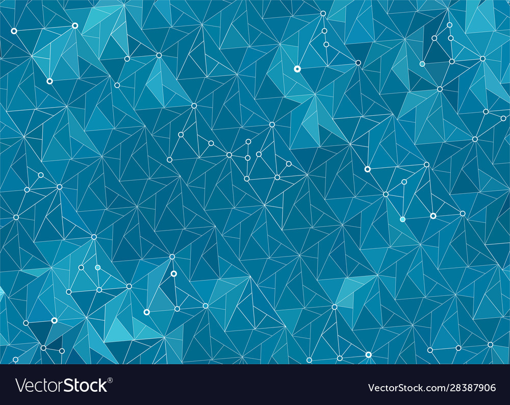 Abstract winter ice background with triangles Vector Image