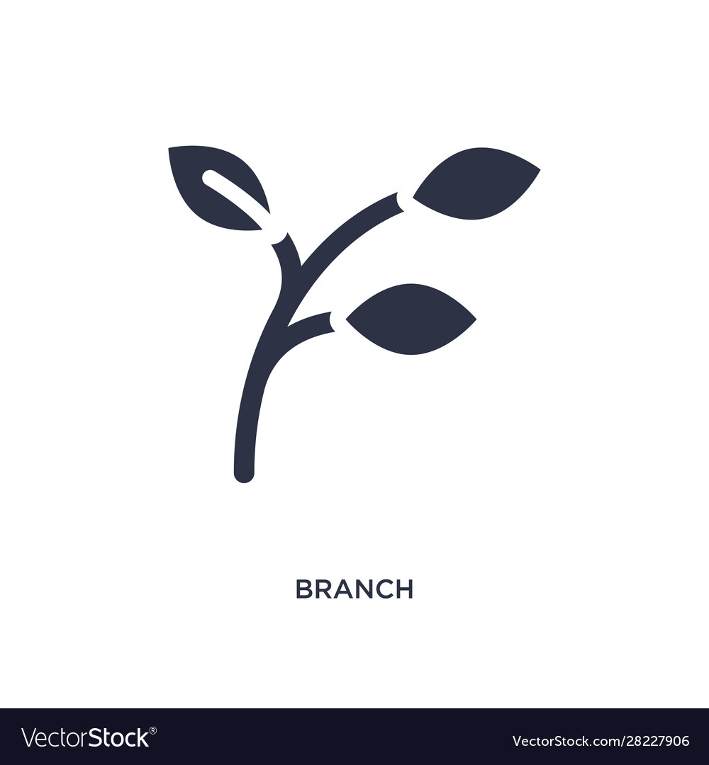 Branch icon on white background simple element Vector Image