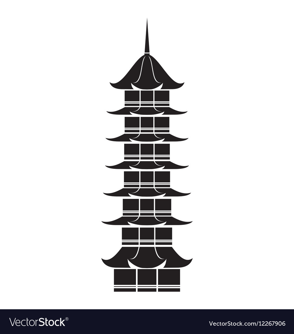 Chinese tower Royalty Free Vector Image - VectorStock Chinese tower Royalty Free Vector Image - VectorStock