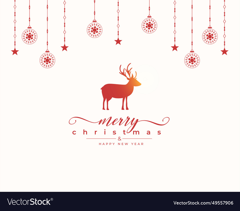 Merry christmas eve party invitation background Vector Image