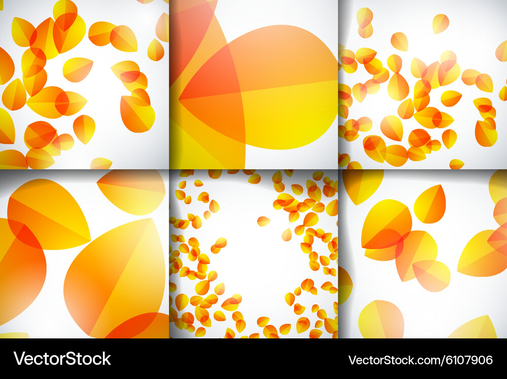 Set beautiful structures of the autumn Royalty Free Vector