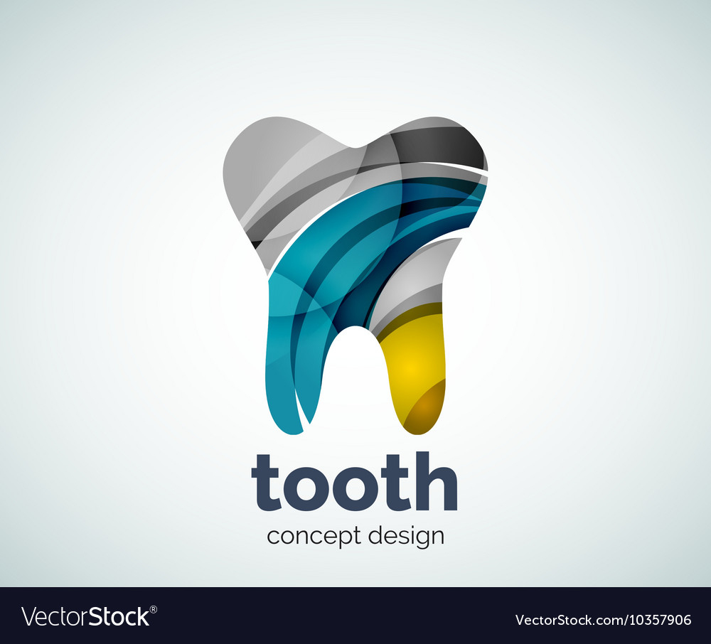 Tooth logo template Royalty Free Vector Image - VectorStock