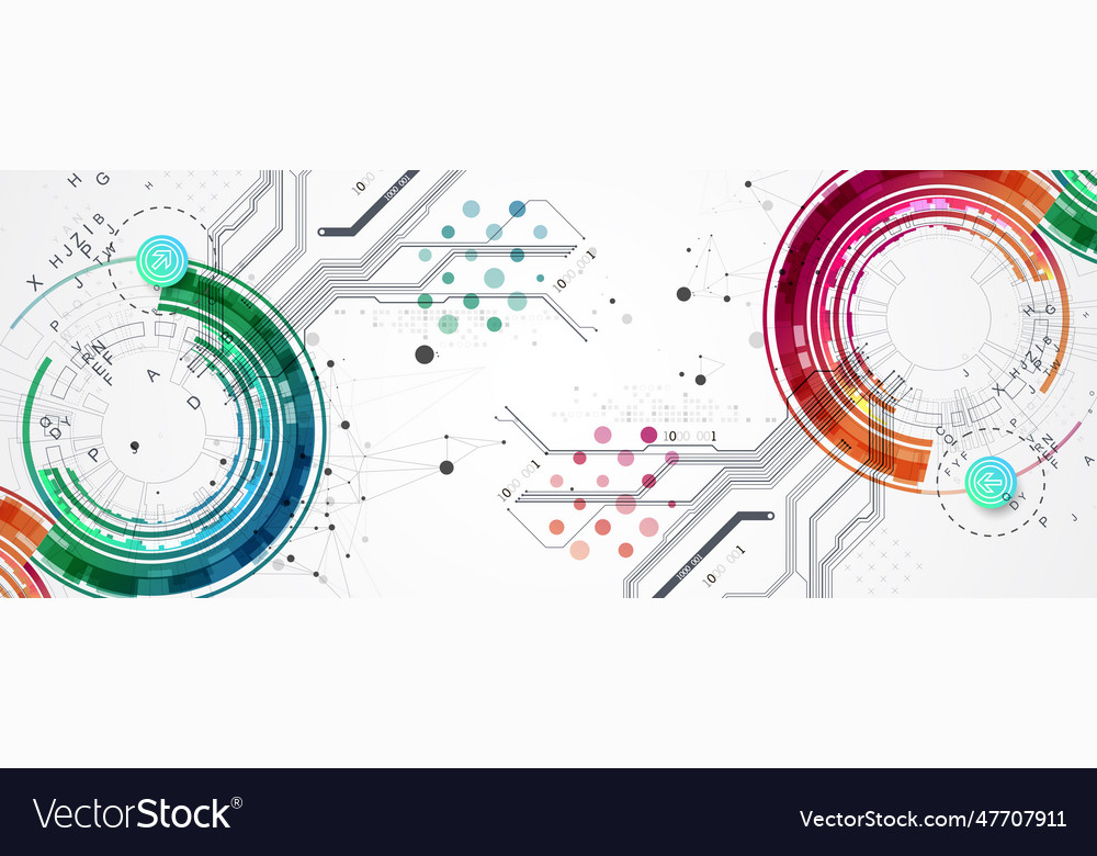 Abstract background with plexus effect scientific Vector Image