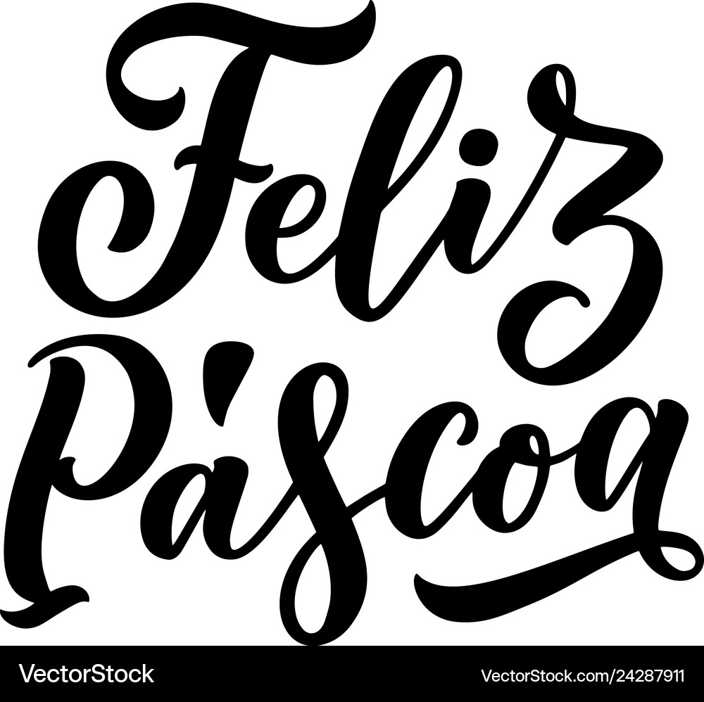 Calligraphy lettering for flyer design - happy Vector Image