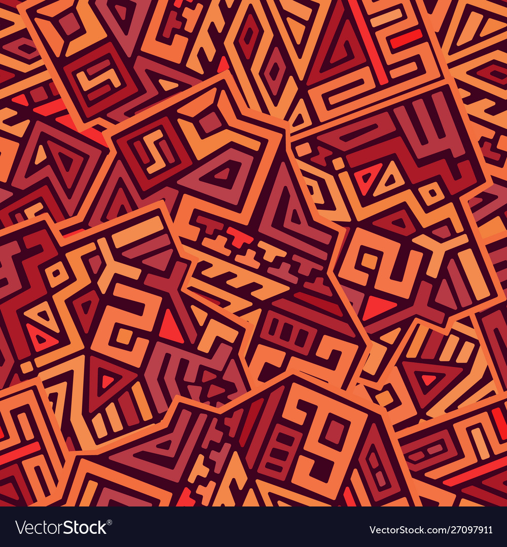 Creative geometric seamless pattern Royalty Free Vector