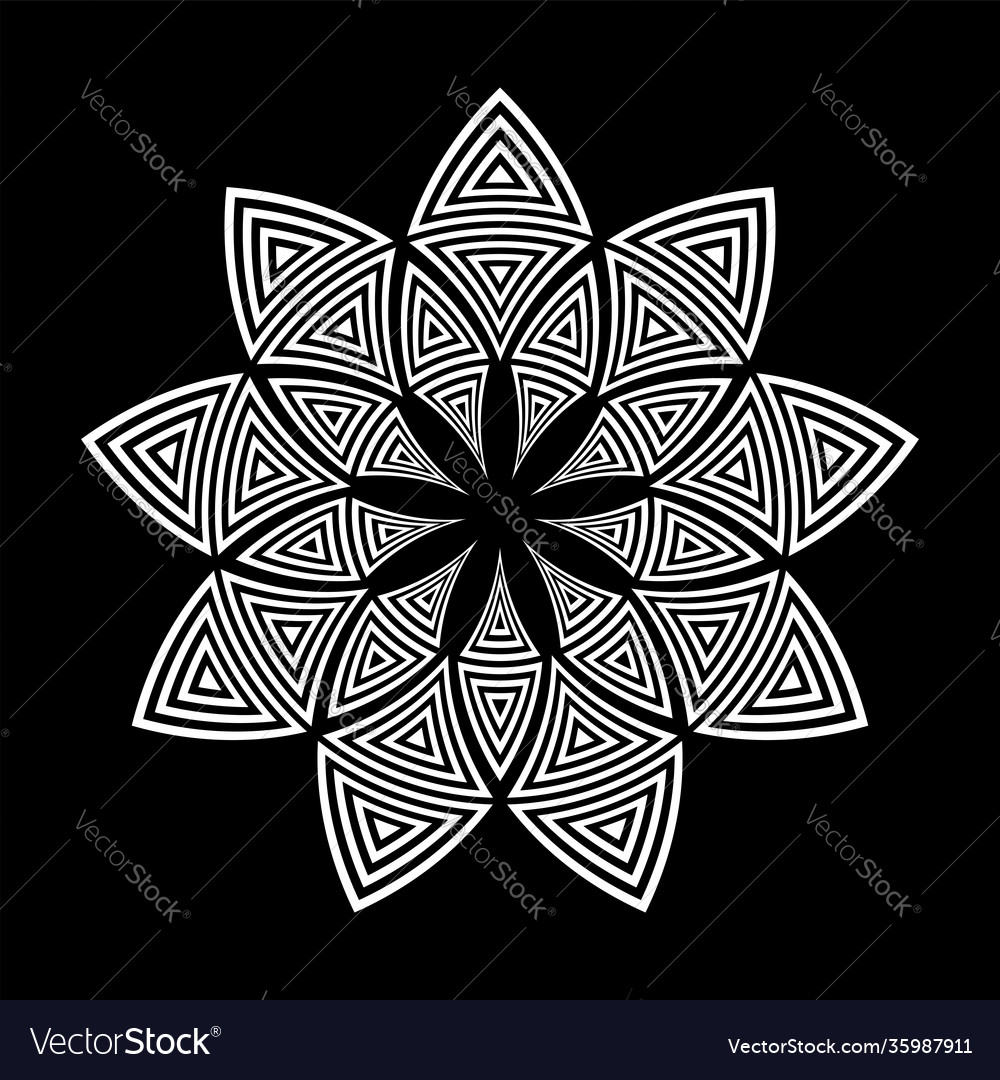 Decorative circle pattern Royalty Free Vector Image