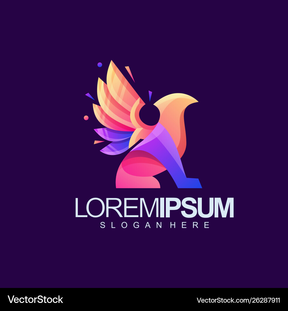 Gryphon logo design Royalty Free Vector Image - VectorStock