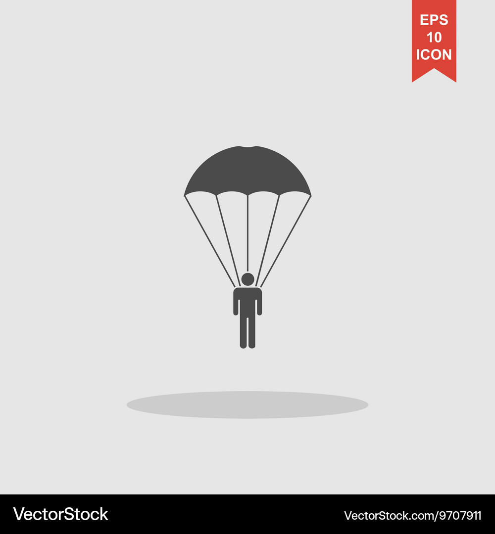 Parachute jumper Royalty Free Vector Image - VectorStock