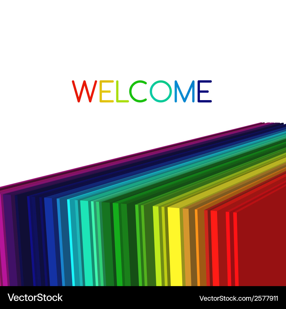 Rainbow colored 3d barcode background Royalty Free Vector