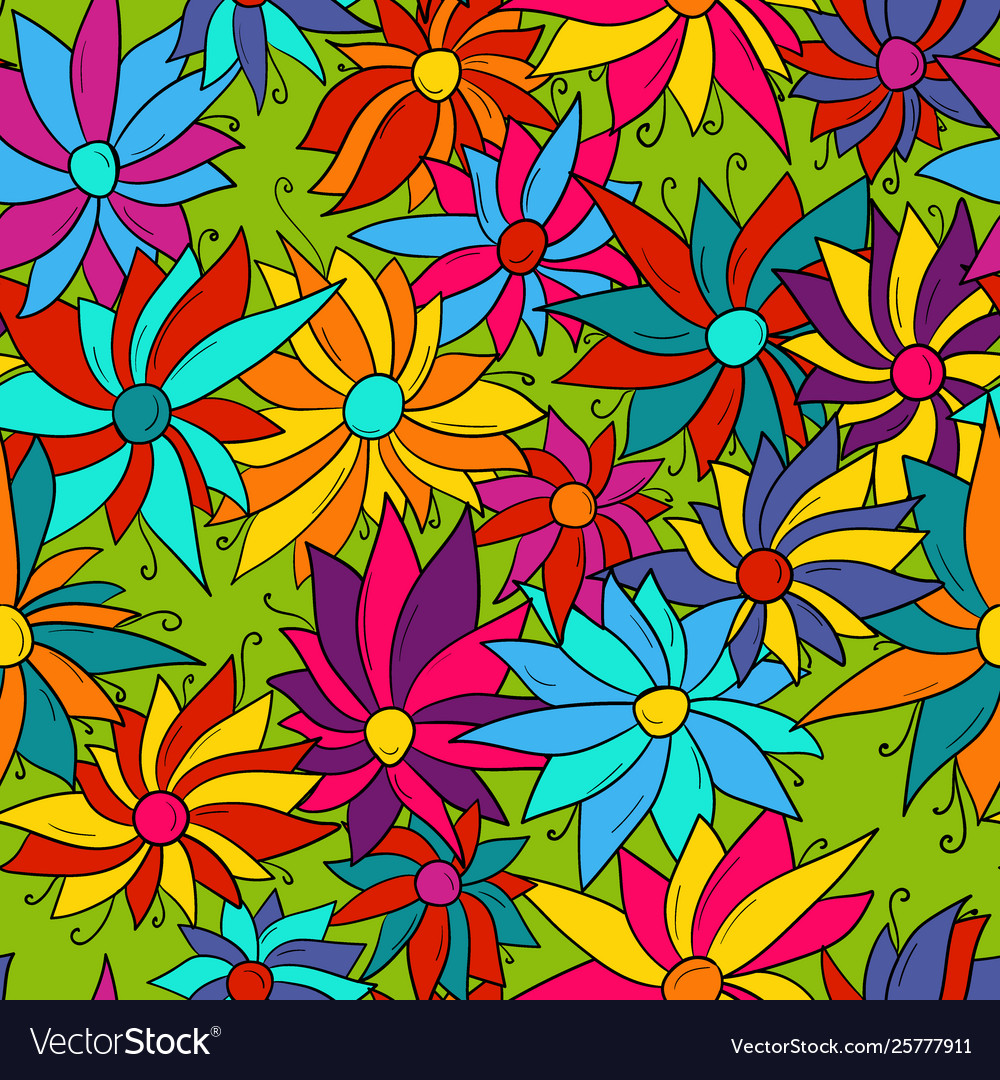 Seamless pattern background with different Vector Image