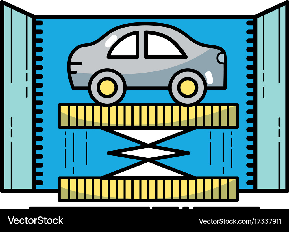 Technology car service to mechanical repair Vector Image