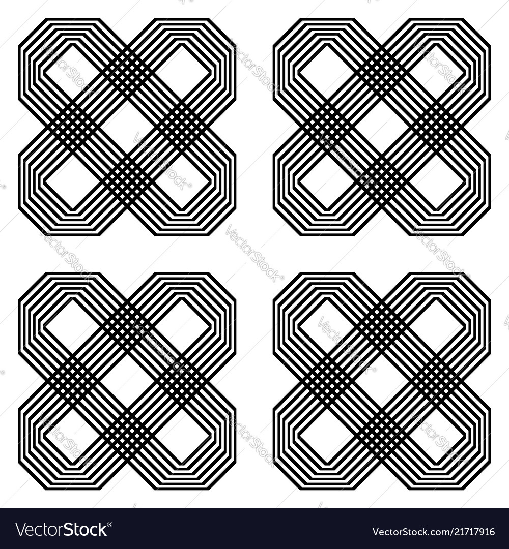 Design seamless monochrome geometric pattern Vector Image