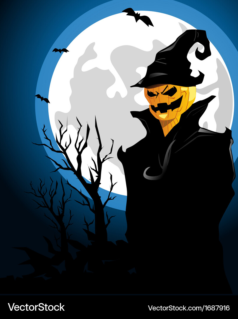 Halloween monster Royalty Free Vector Image - VectorStock