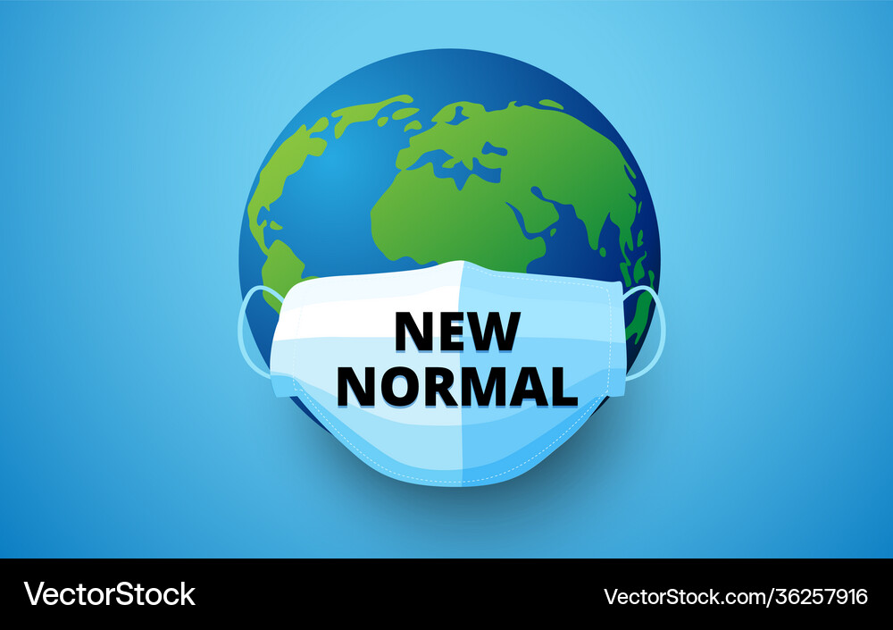 New normal concept safety breathing mask Vector Image