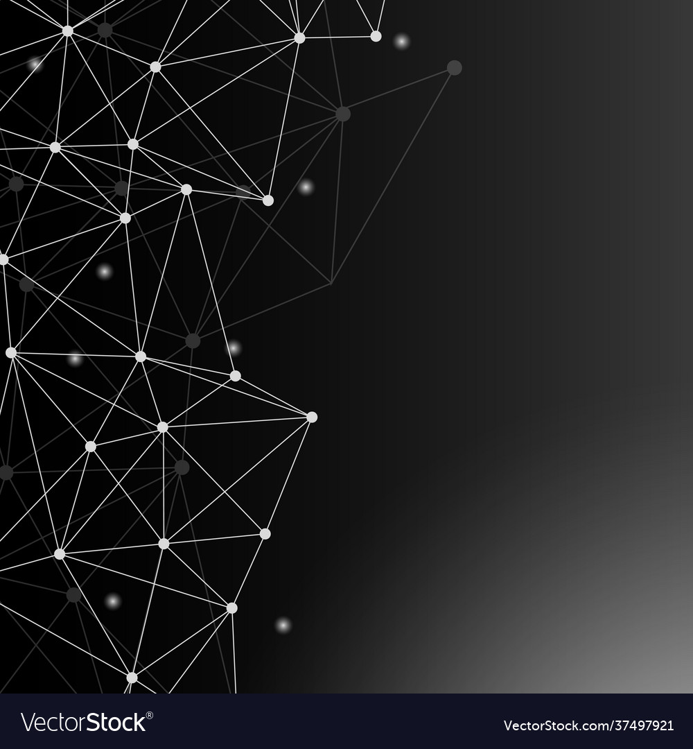 Black neural network Royalty Free Vector Image