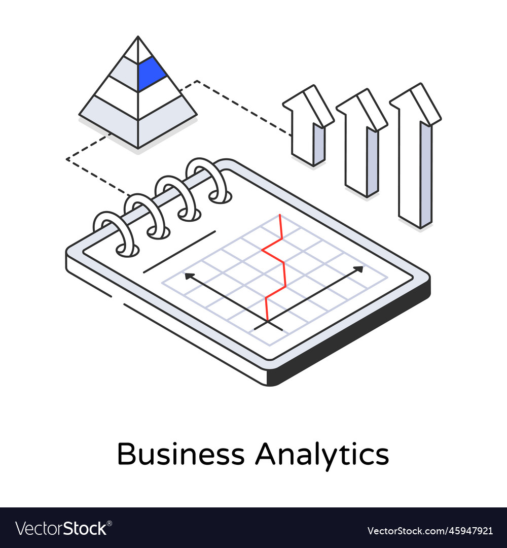 Business analytics Royalty Free Vector Image - VectorStock