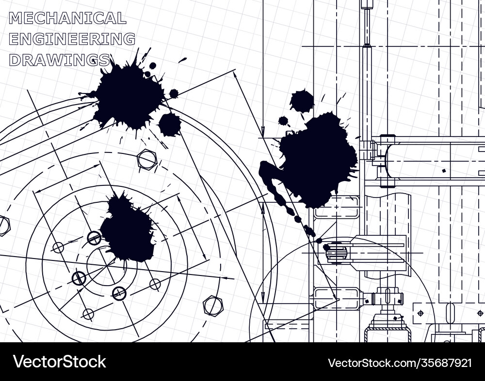 Engineering computer aided design systems Vector Image