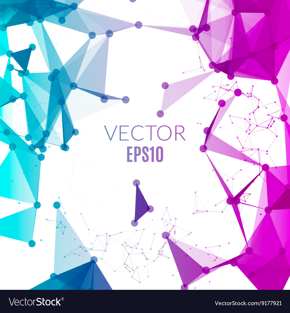 Futuristic molecular structure design cybernetic Vector Image