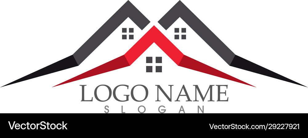 Home and house property and construction logo Vector Image