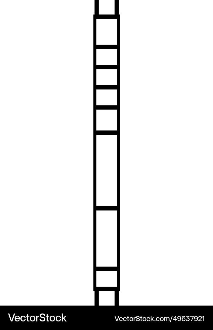 Nuclear fuel rod energy line icon Royalty Free Vector Image