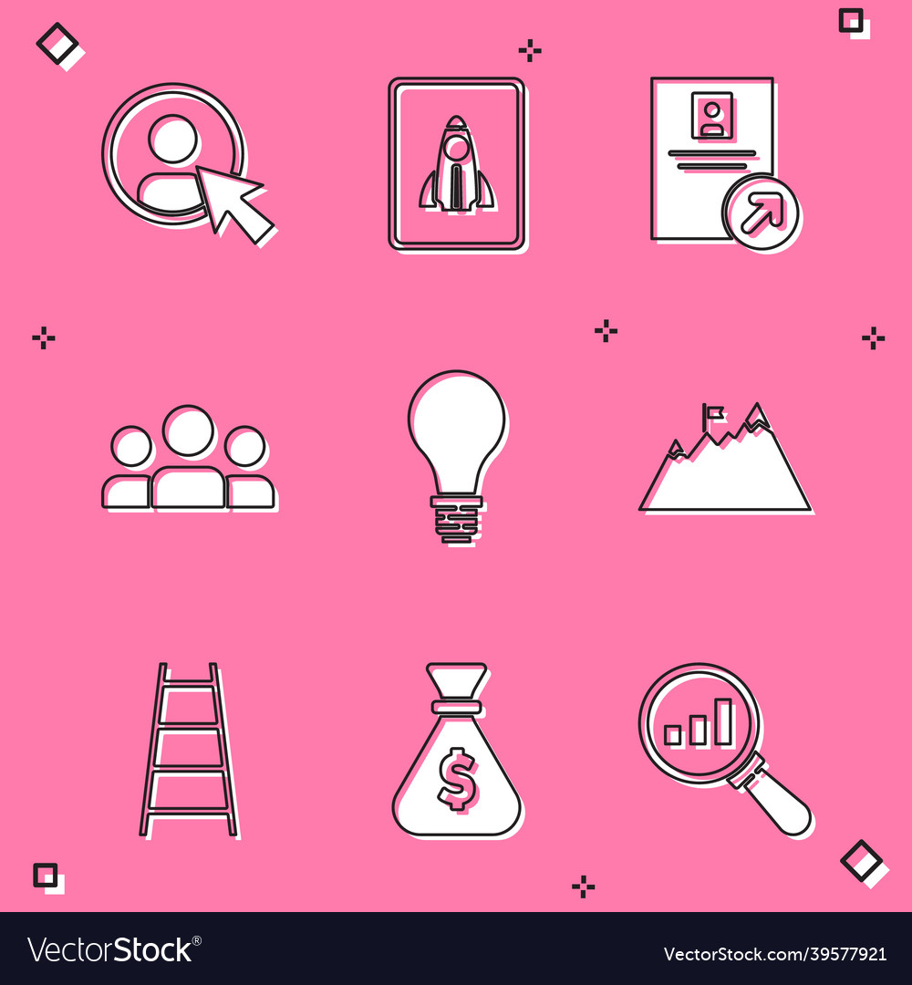 Set create account screen startup project concept Vector Image