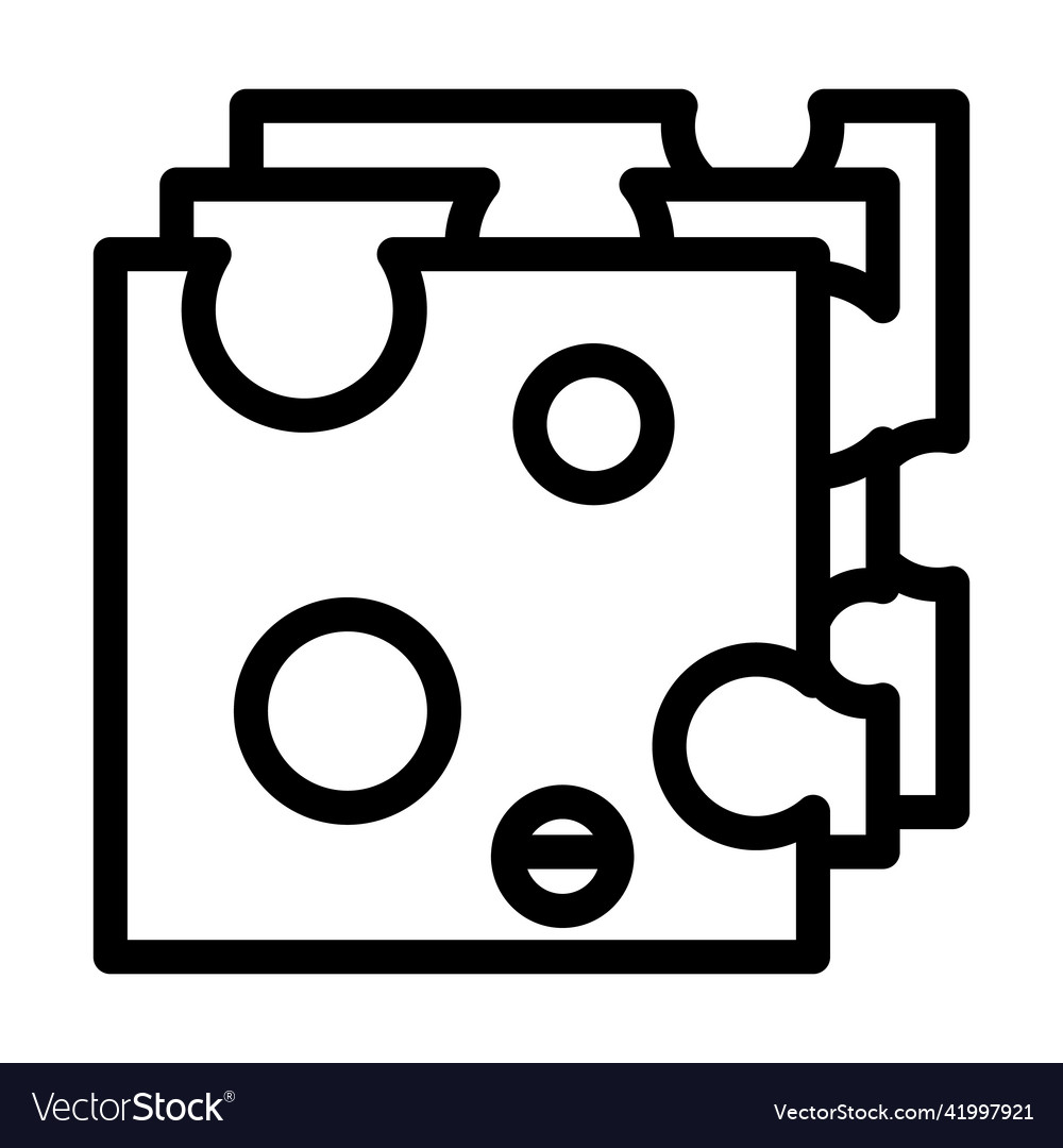 Slice cheese line icon Royalty Free Vector Image