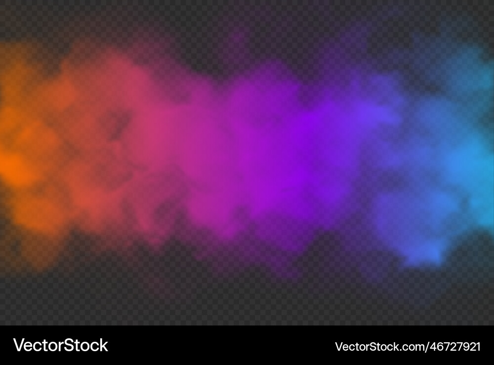Transparent color smoke effect easy to change the Vector Image