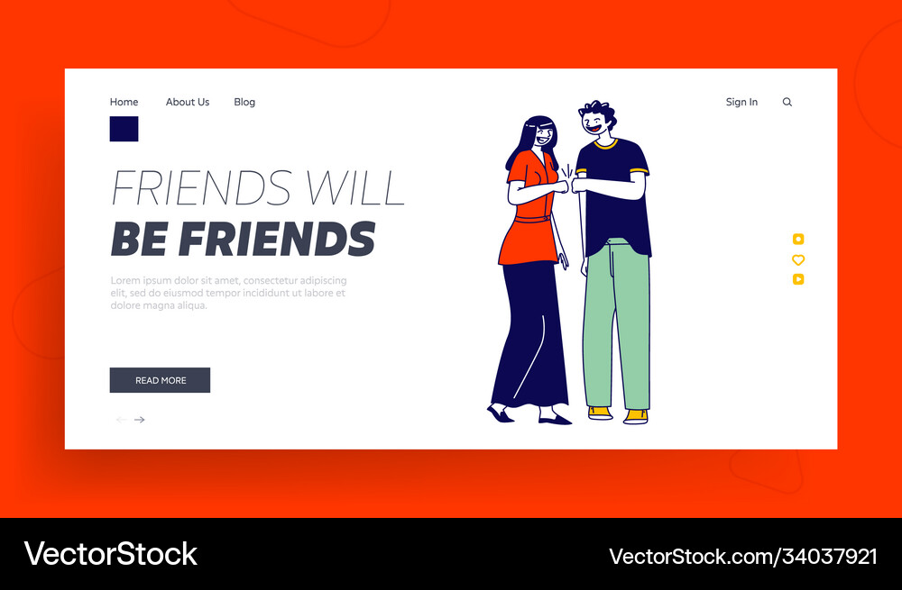 Victory or goal achievement landing page template Vector Image