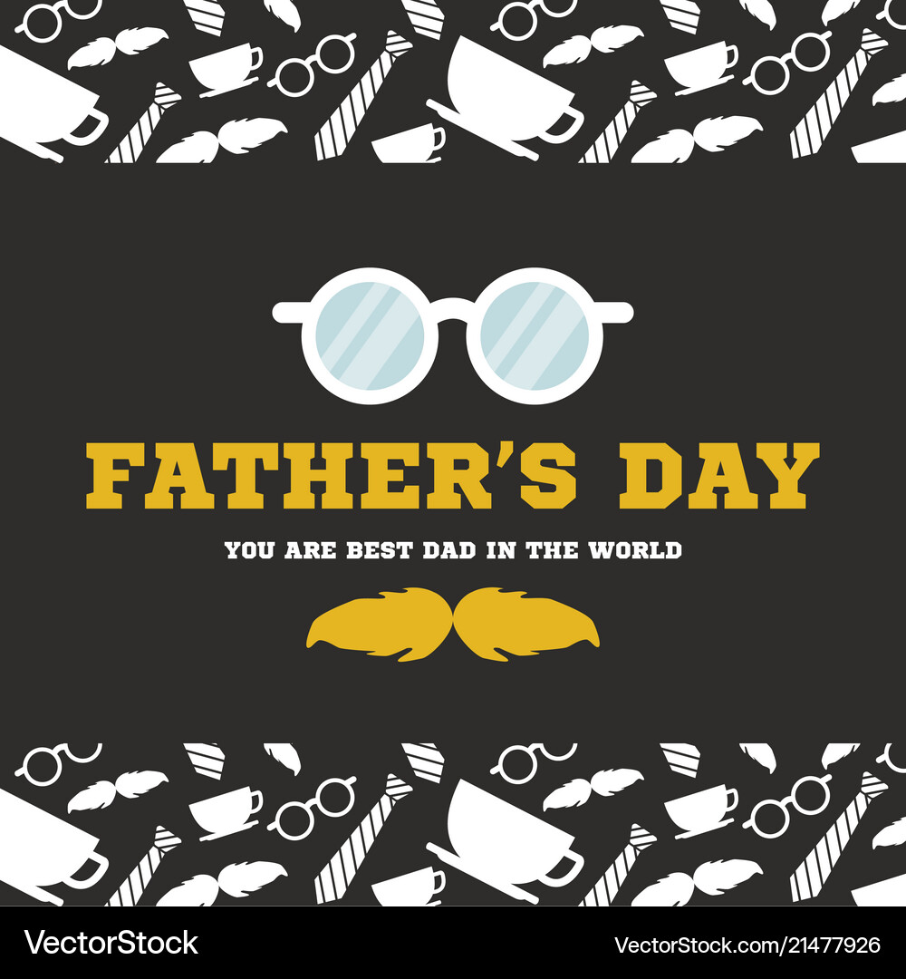 Father day greeting card hero Royalty Free Vector Image
