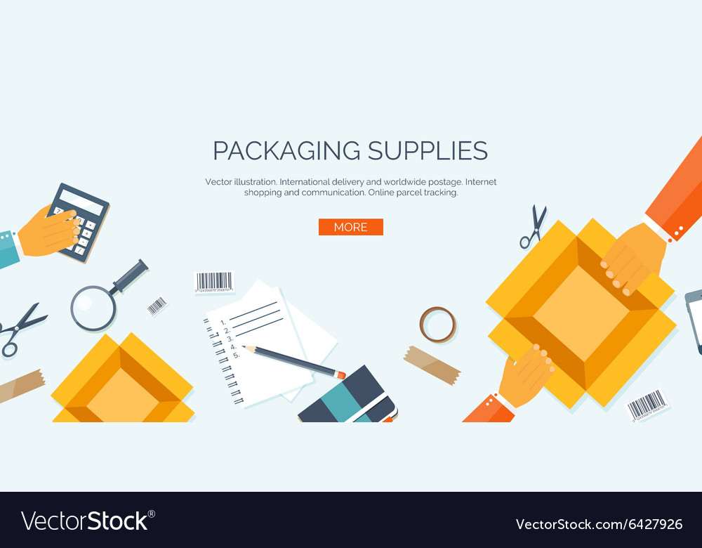 Flat header international Royalty Free Vector Image