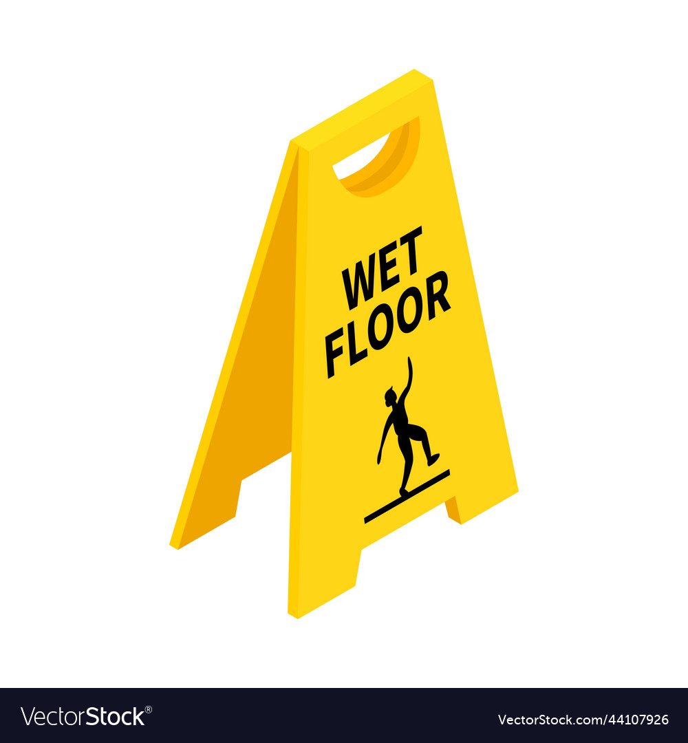 Wet Floor Sign Vector at Elijah Rosa blog