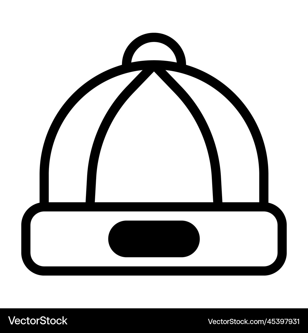 Hat dualtone and logo icon new year perfect Vector Image