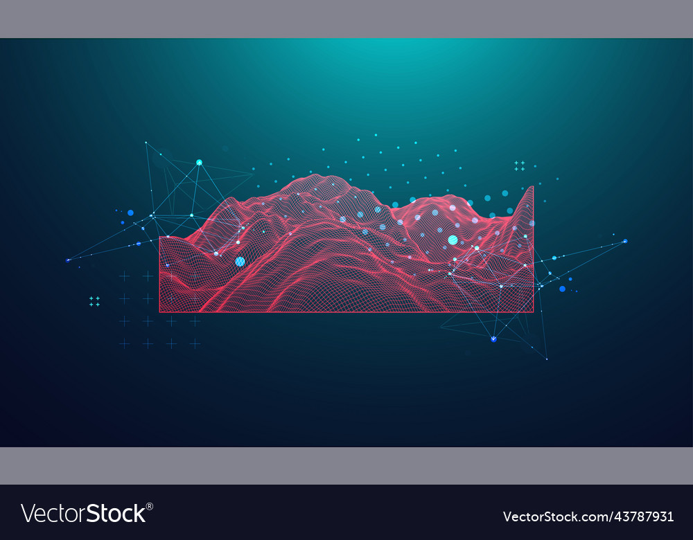 Modern square science or technology elements Vector Image