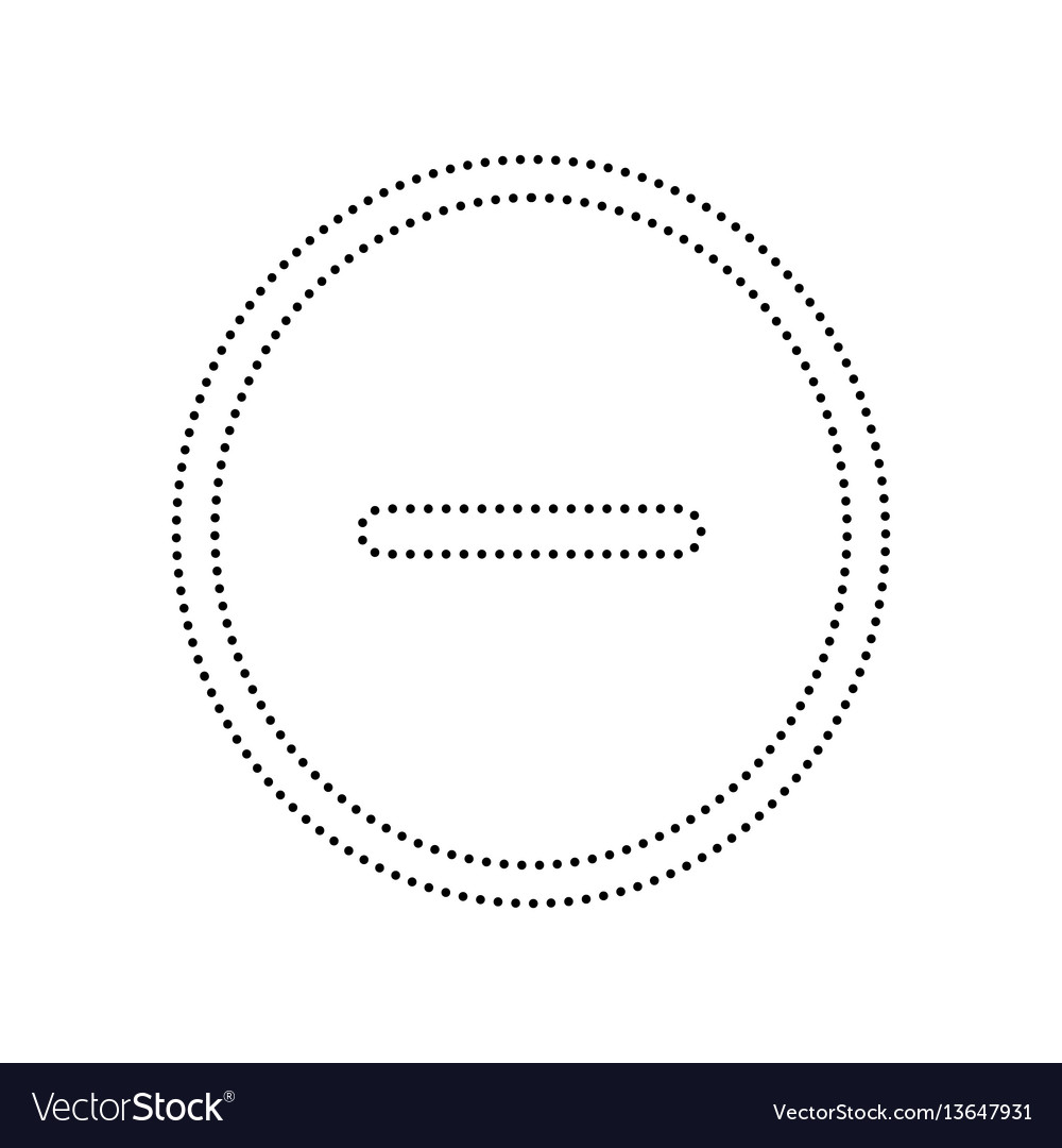 Negative Symbol Minus Sign Royalty Free Vector Image