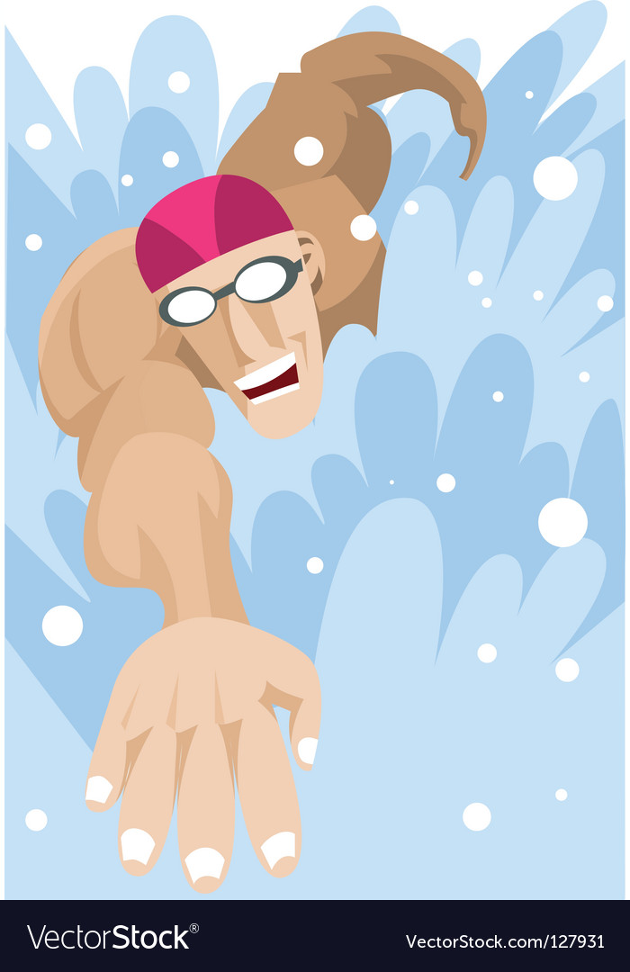 Swimmer Royalty Free Vector Image - VectorStock