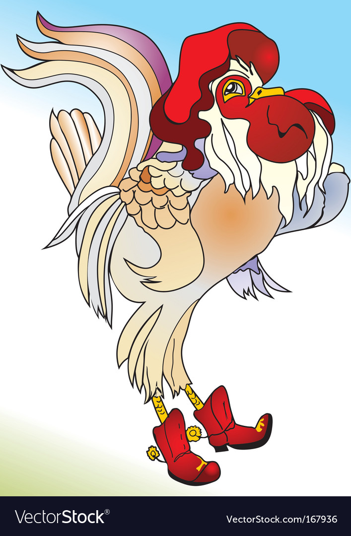 Cockerel Royalty Free Vector Image - VectorStock