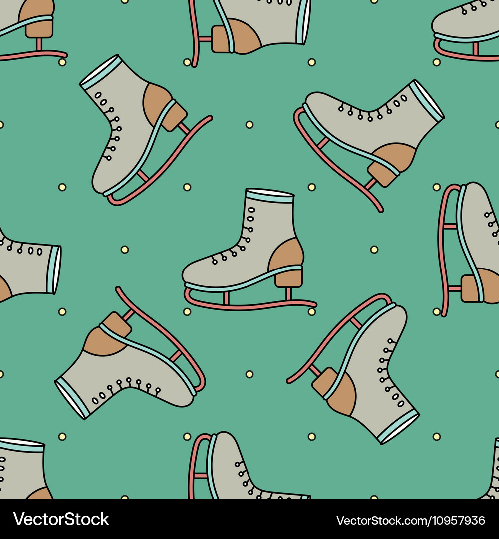 Figure skating theme Royalty Free Vector Image