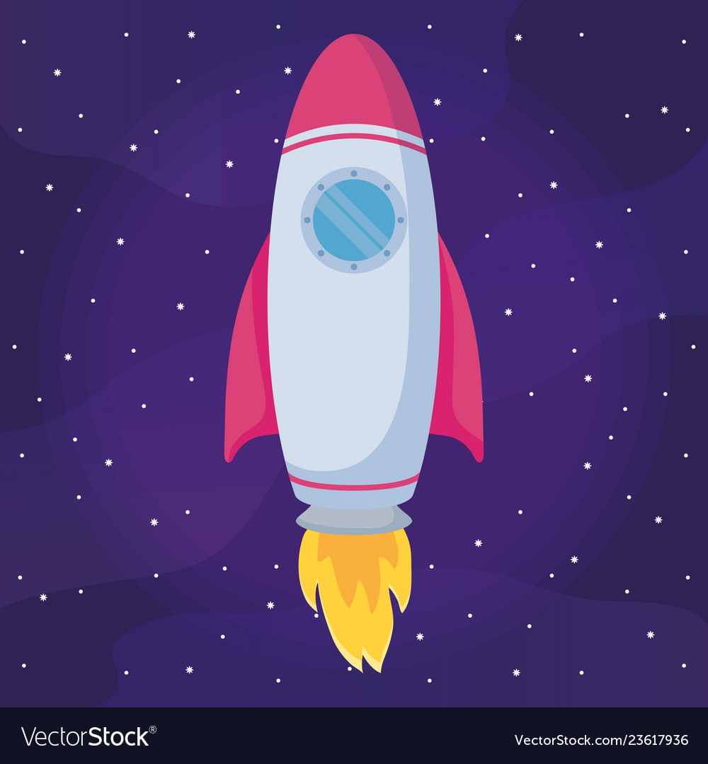 Rocket space design Royalty Free Vector Image - VectorStock