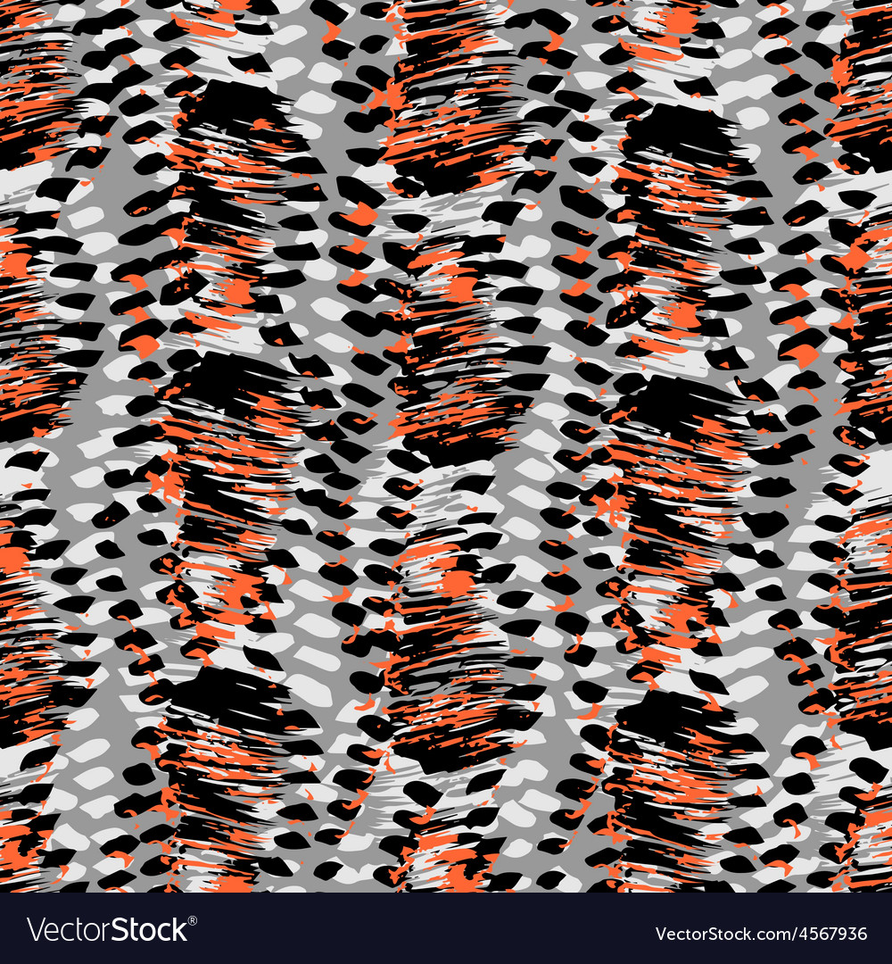 Seamless pattern hand drawn brush textured image Vector Image