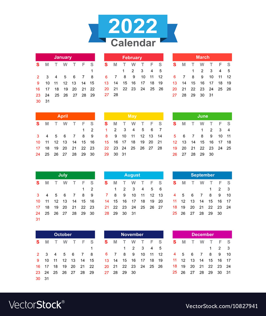 2022 Calendar Printable Pdf 2022 Calendar Printable One Page Usa 