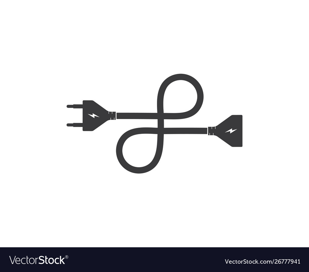 Electric socket plug Royalty Free Vector Image