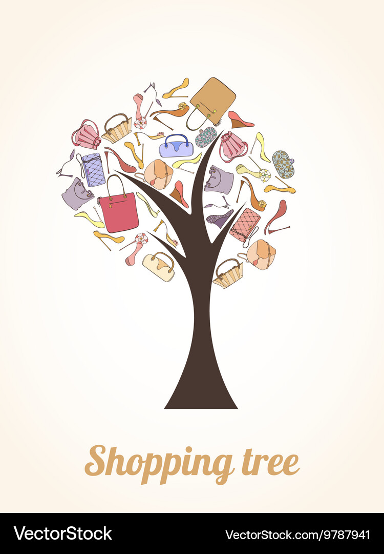 Fashion shopping card Royalty Free Vector Image