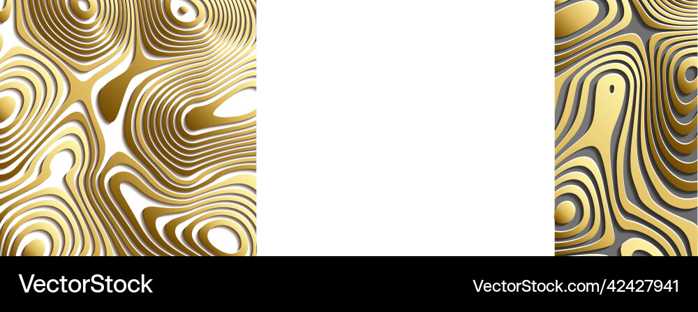Luxury gold background wavy gold landscape Vector Image