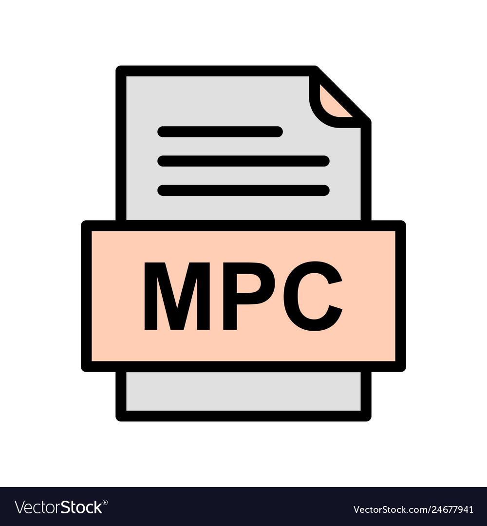 Mpc file document icon Royalty Free Vector Image Mpc file document icon Royalty Free Vector Image