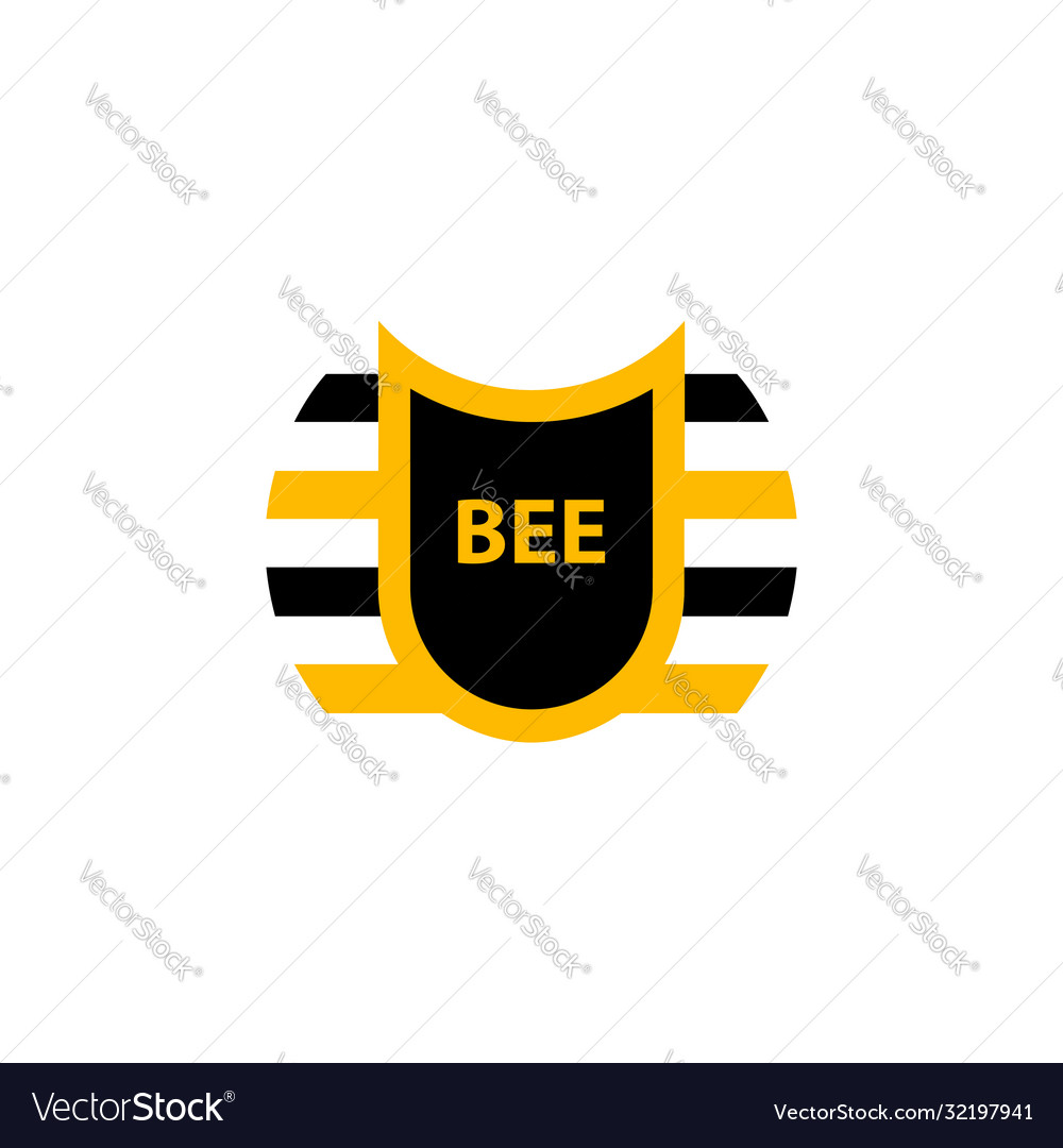Security bee logo Royalty Free Vector Image - VectorStock