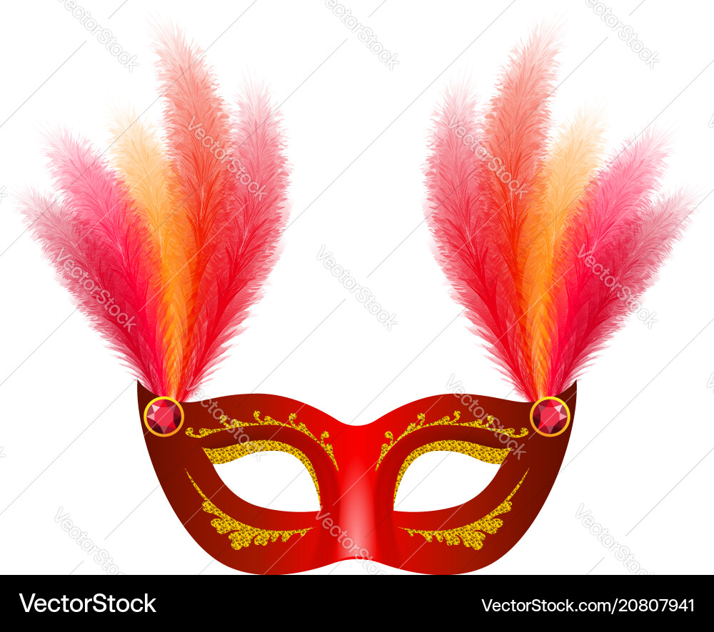 Woman mask icon realistic style Royalty Free Vector Image
