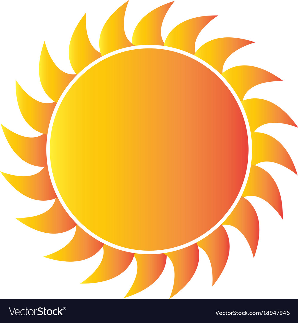 Abstract sun shape Royalty Free Vector Image - VectorStock