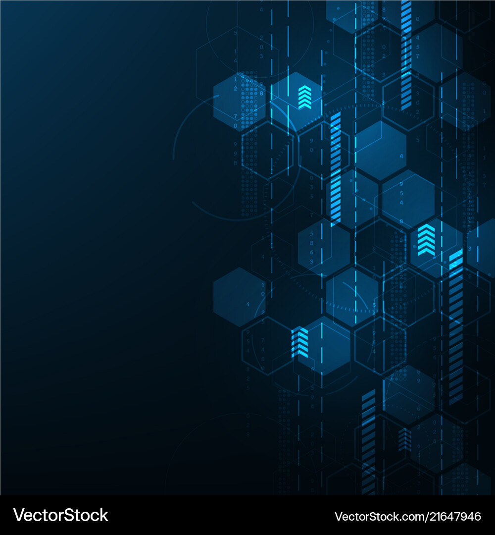 Background in the concept of technology Royalty Free Vector
